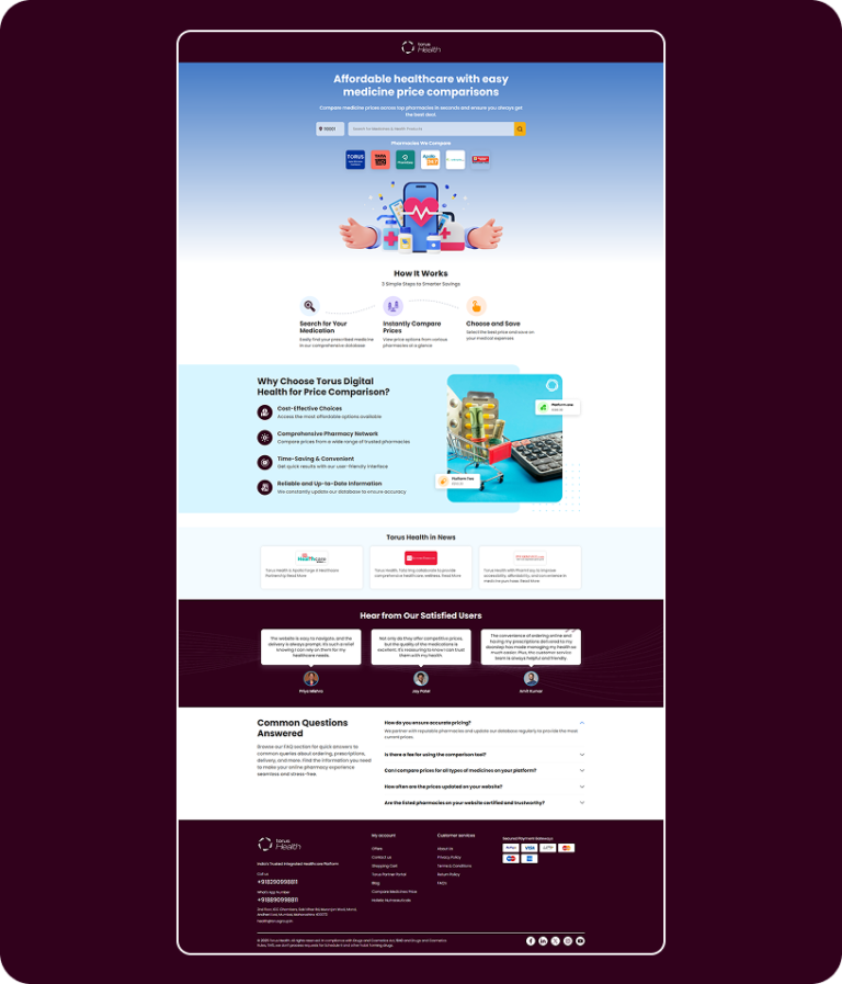 Torus Health - EMed HealthTech Client Case Study